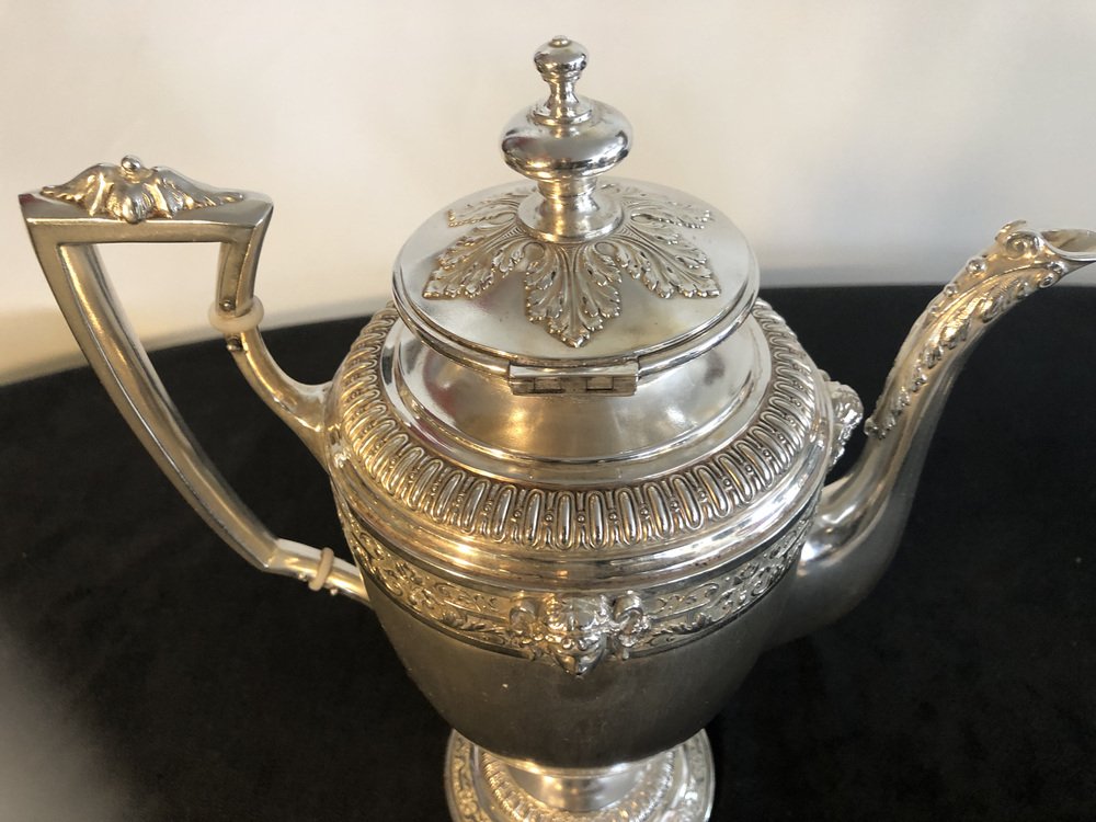 800 Silver Coffee or Tea Service by W. Lameyer & Sohn, Hannover, 1888 ...
