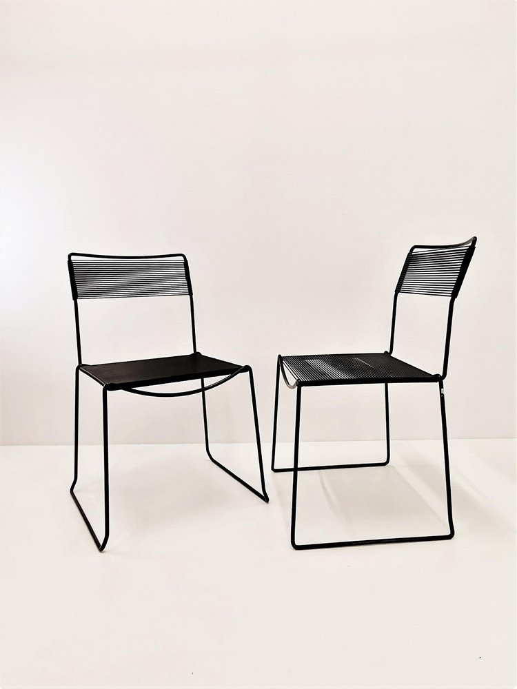 Postmodern Minimalist Spaghetti Gemini 100 Chair by Giandomenico Belotti for Alias, Italy, 1980s ...