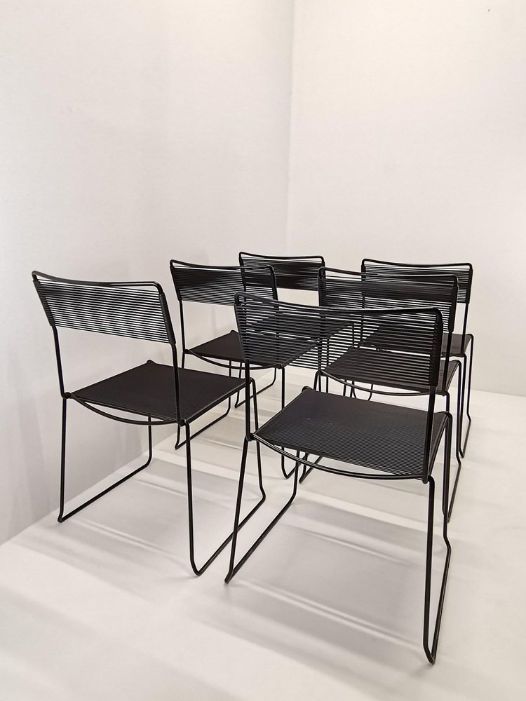Postmodern Minimalist Spaghetti Gemini 100 Chair by Giandomenico Belotti for Alias, Italy, 1980s ...