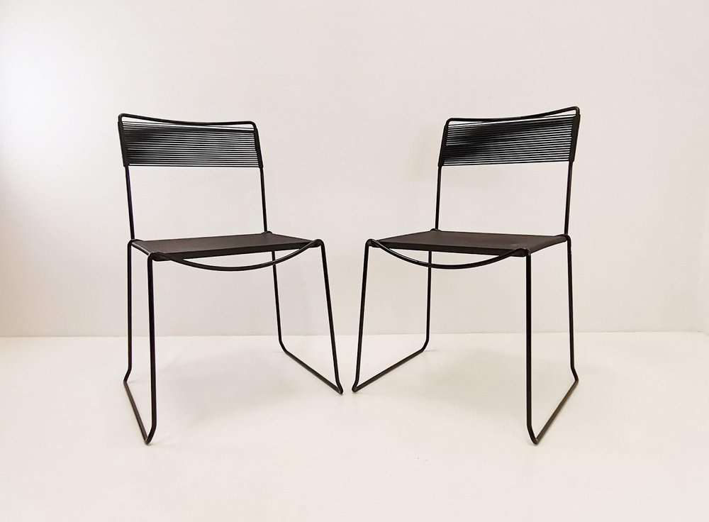 Postmodern Minimalist Spaghetti Gemini 100 Chair by Giandomenico Belotti for Alias, Italy, 1980s ...