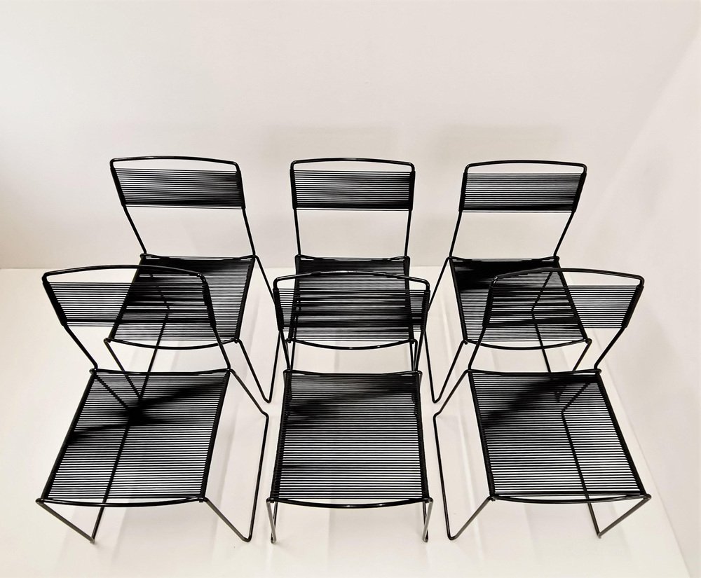 Postmodern Minimalist Spaghetti Gemini 100 Chair by Giandomenico Belotti for Alias, Italy, 1980s ...