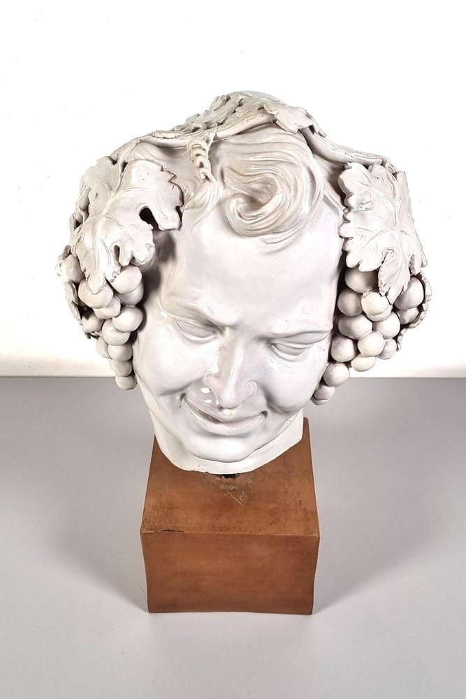 Italian Bacchus Head on Pedestal for sale at Pamono