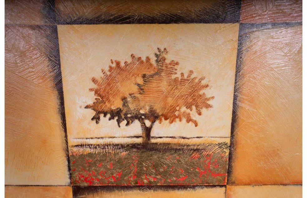 Roberts, Composition with Tree, Oil Painting on Canvas for sale at Pamono