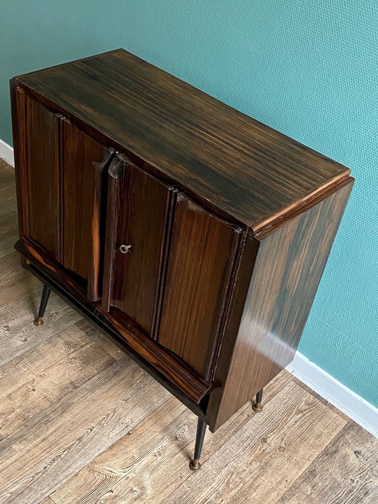 Small Macassar Ebony and Veneer Buffet, 1920s for sale at Pamono