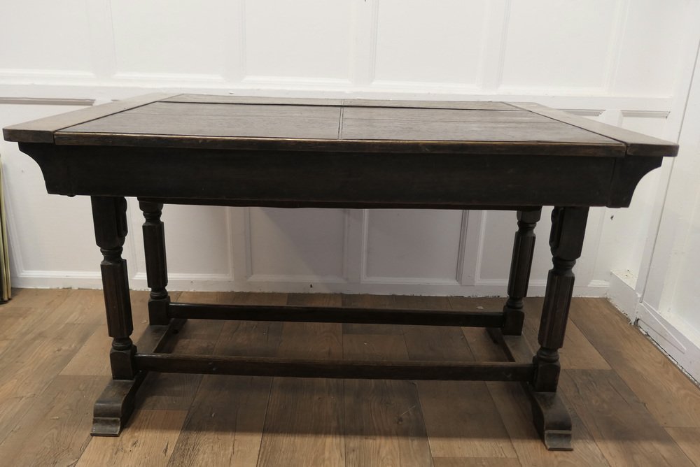 Metamorphic Settee Table in Oak and Rexine, 1930s for sale at Pamono