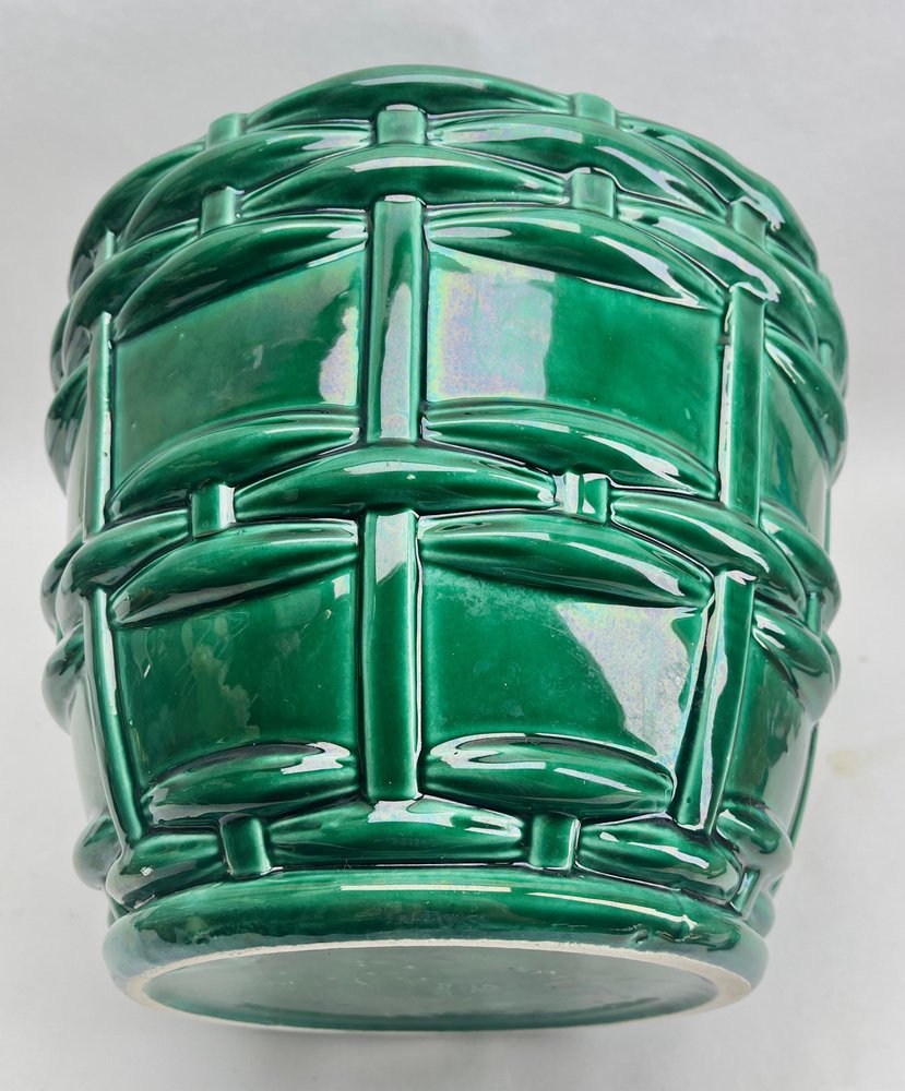 Art Nouveau Handmade and Hand Glazed Planter from Saint Clement, 1930s ...