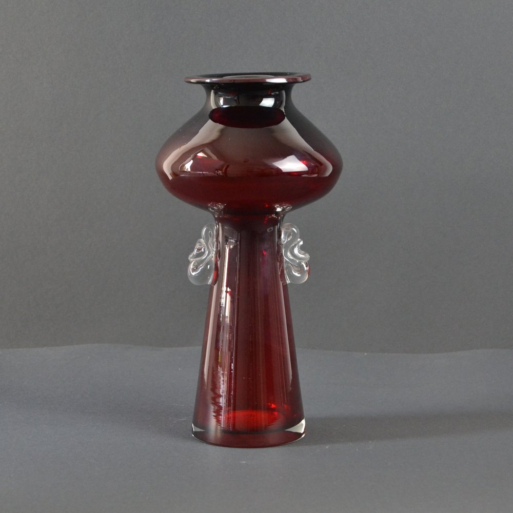 Vase en Verre par Jerzy Słuczan -Orkusz pour Tarnowiec, 1980s en vente ...
