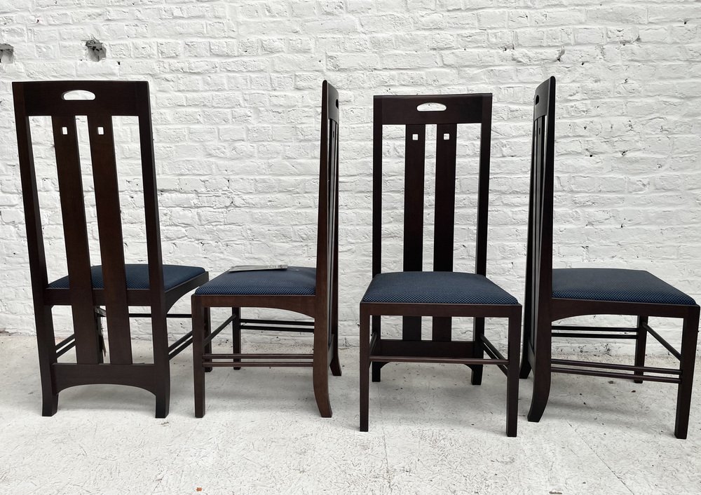 Ingram Chairs von Charles Rennie Mackintosh für Cassina, 1981, 4er Set ...