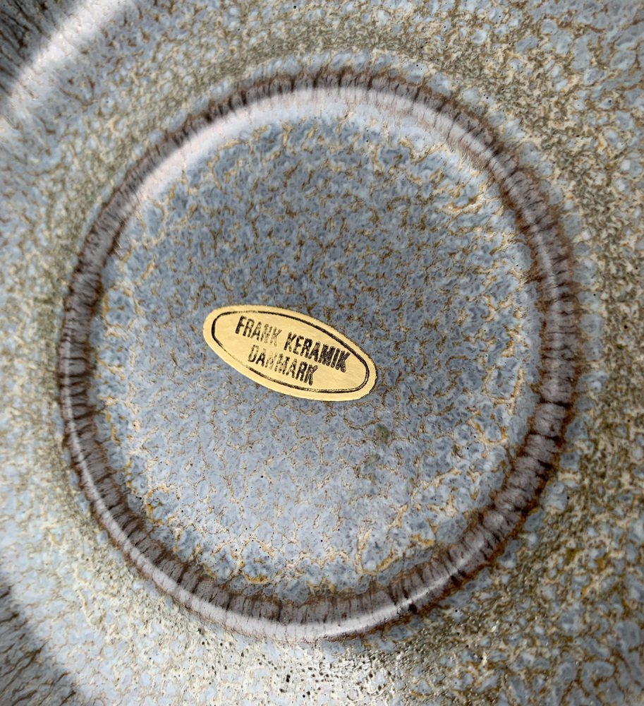 Mid-Century Danish Studio Pottery Bowls from Frank Keramik, 1960s, Set ...