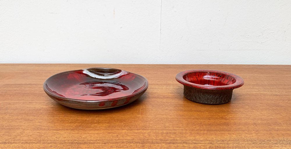 Mid-Century Danish Studio Pottery Bowls from Ernst Pottery, Faxe, 1960s ...