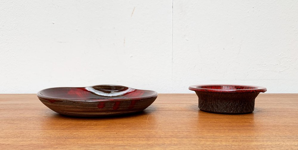 Mid-Century Danish Studio Pottery Bowls from Ernst Pottery, Faxe, 1960s ...