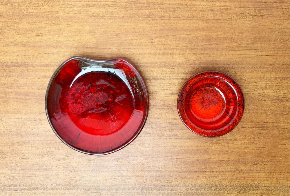 Mid-Century Danish Studio Pottery Bowls from Ernst Pottery, Faxe, 1960s ...