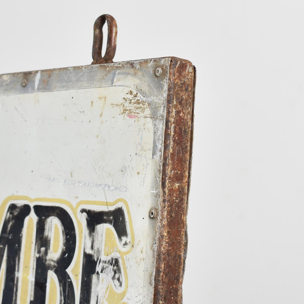 Vintage Metal Farm Sign, 1950s for sale at Pamono