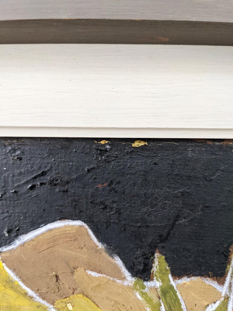 White Village, Oil Painting, Framed for sale at Pamono