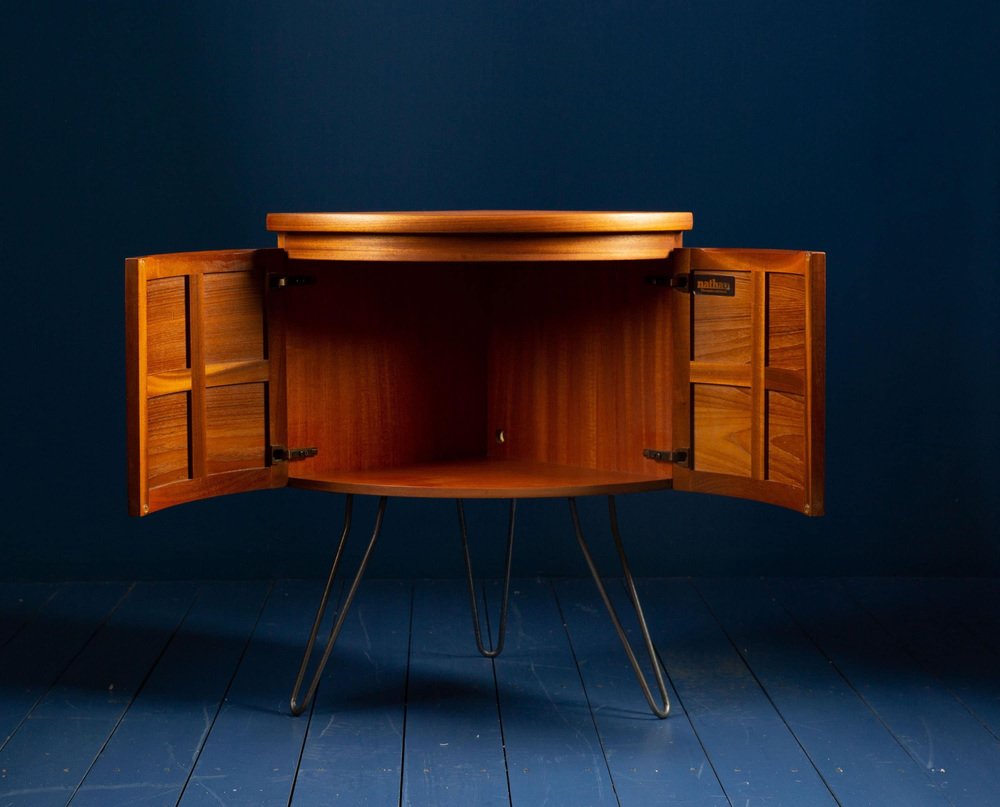 Mid-Century Teak Corner Drinks Cabinet from Nathan for sale at Pamono