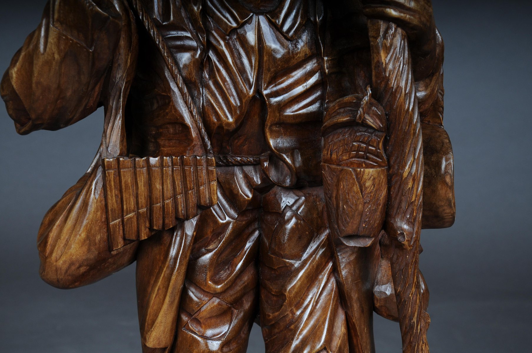 20th Century Ranger Sculpture in Limewood, Southern Germany for sale at ...