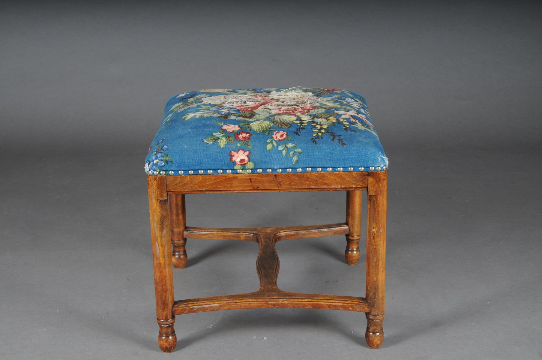 19th Century German Oak Stool for sale at Pamono