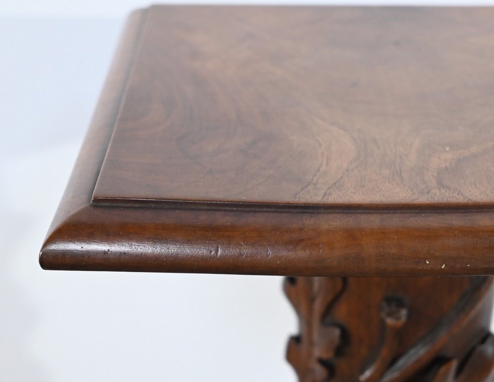 Art Nouveau Oak and Walnut Column, 1900s for sale at Pamono