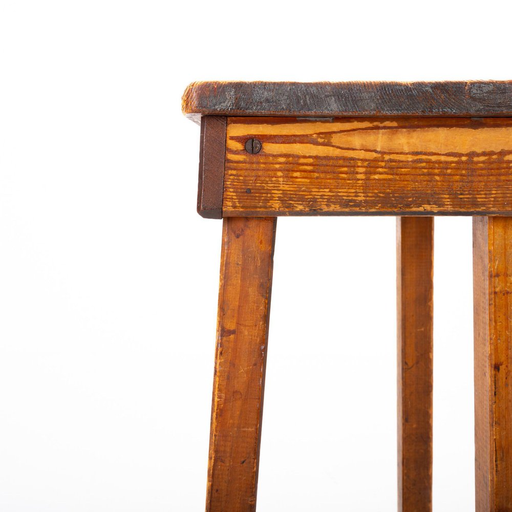 Vintage Timber School Laboratory Stool for sale at Pamono