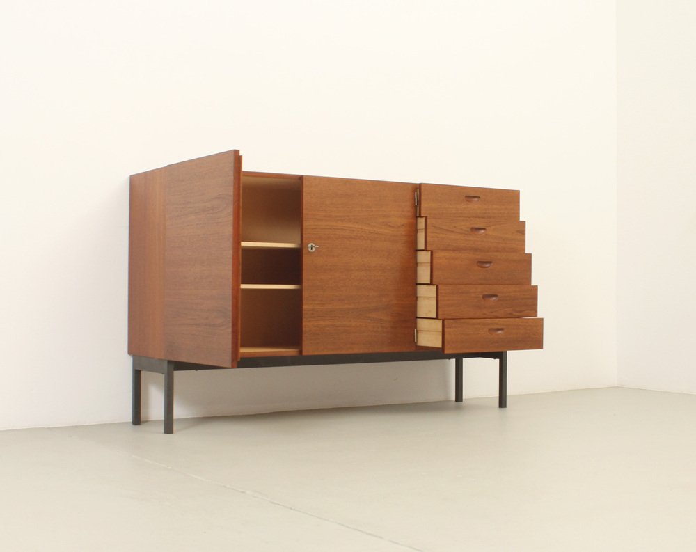German Teak Sideboard by Herbert Hirche for Holzäpfel, 1960s for sale ...