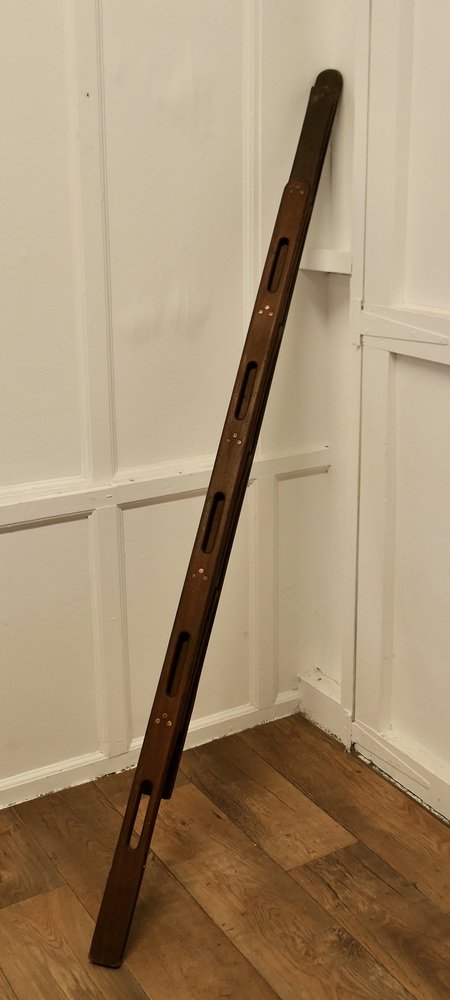 Vintage Folding Yacht Ladder in Teak and Brass for sale at Pamono