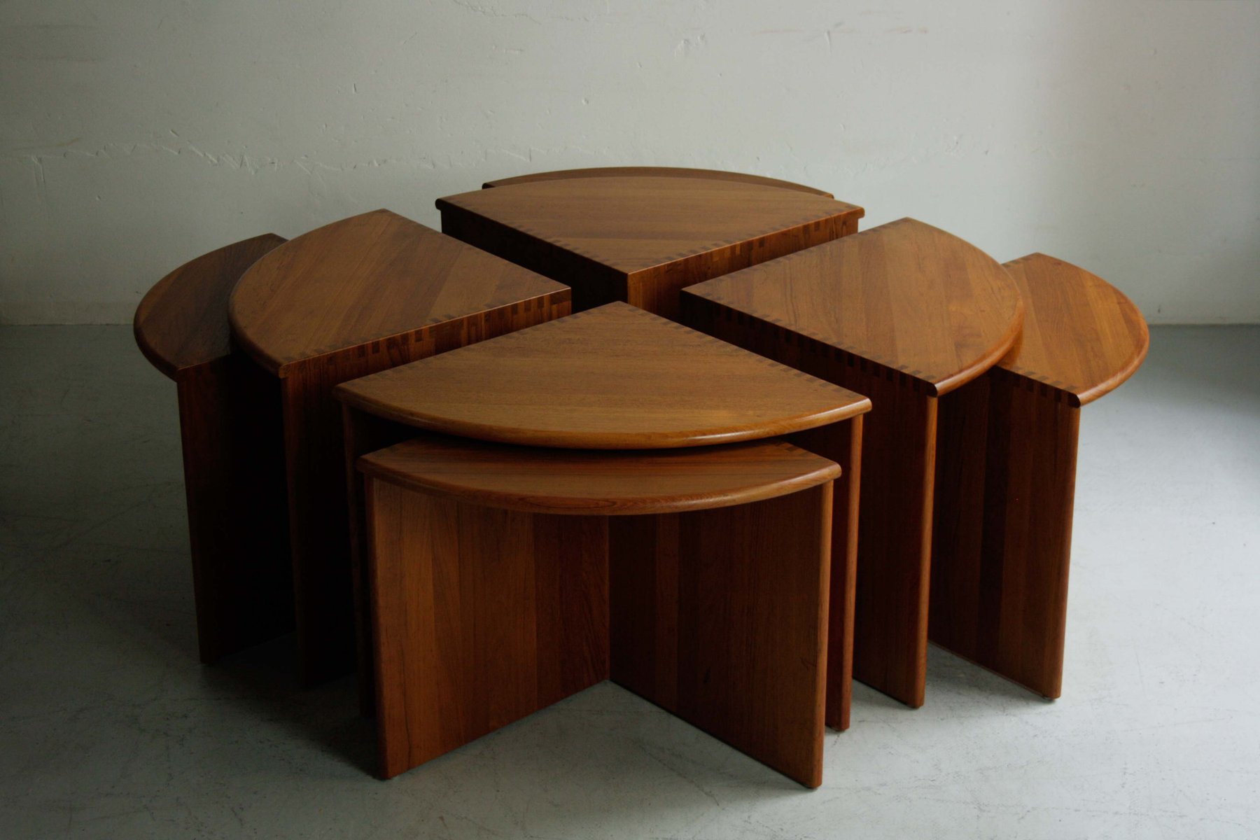 Teak Coffee Tables from Juul Kristensen, Denmark, 1960s, Set of 8 for ...
