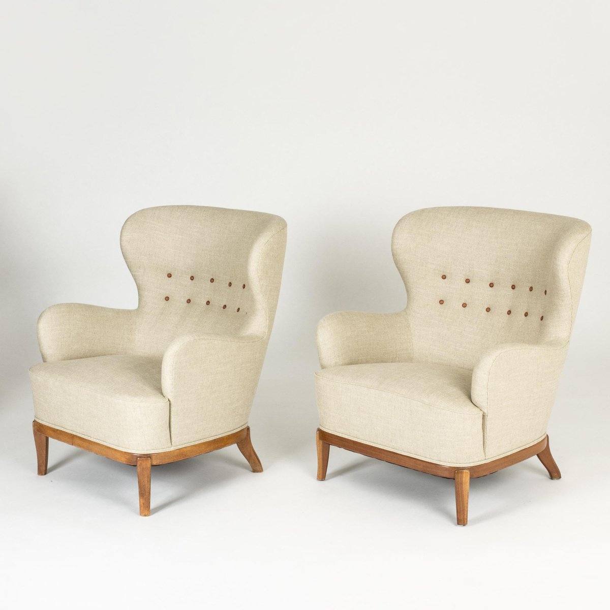 Set of Mid-Century Lounge Chairs by Carl-Axel Acking, 1940s for sale at Pamono