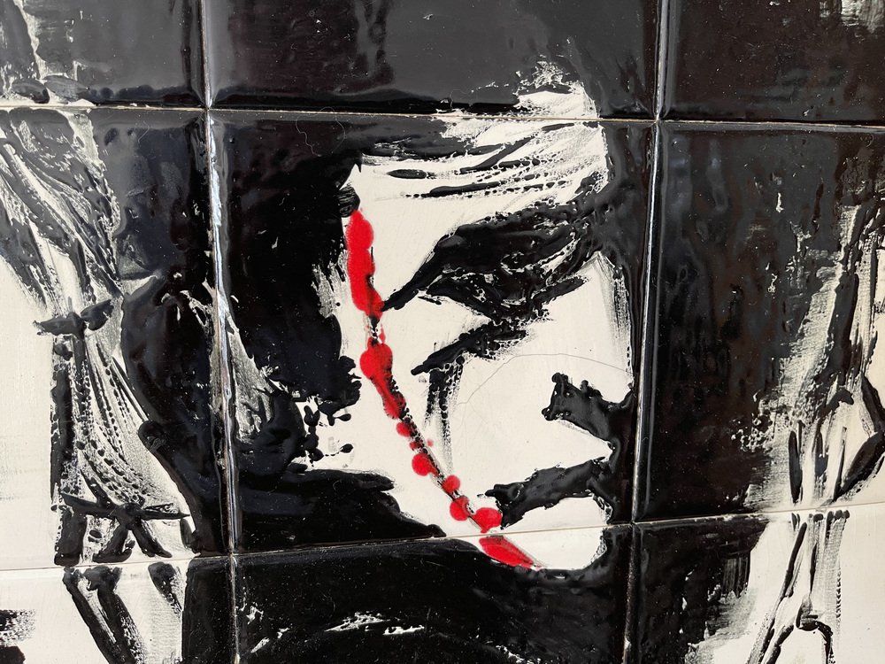 Jack the Ripper in Whitechapel, 1969, Ceramic Composition, Framed for ...