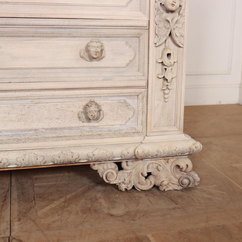 Antique Italian Commode in White for sale at Pamono