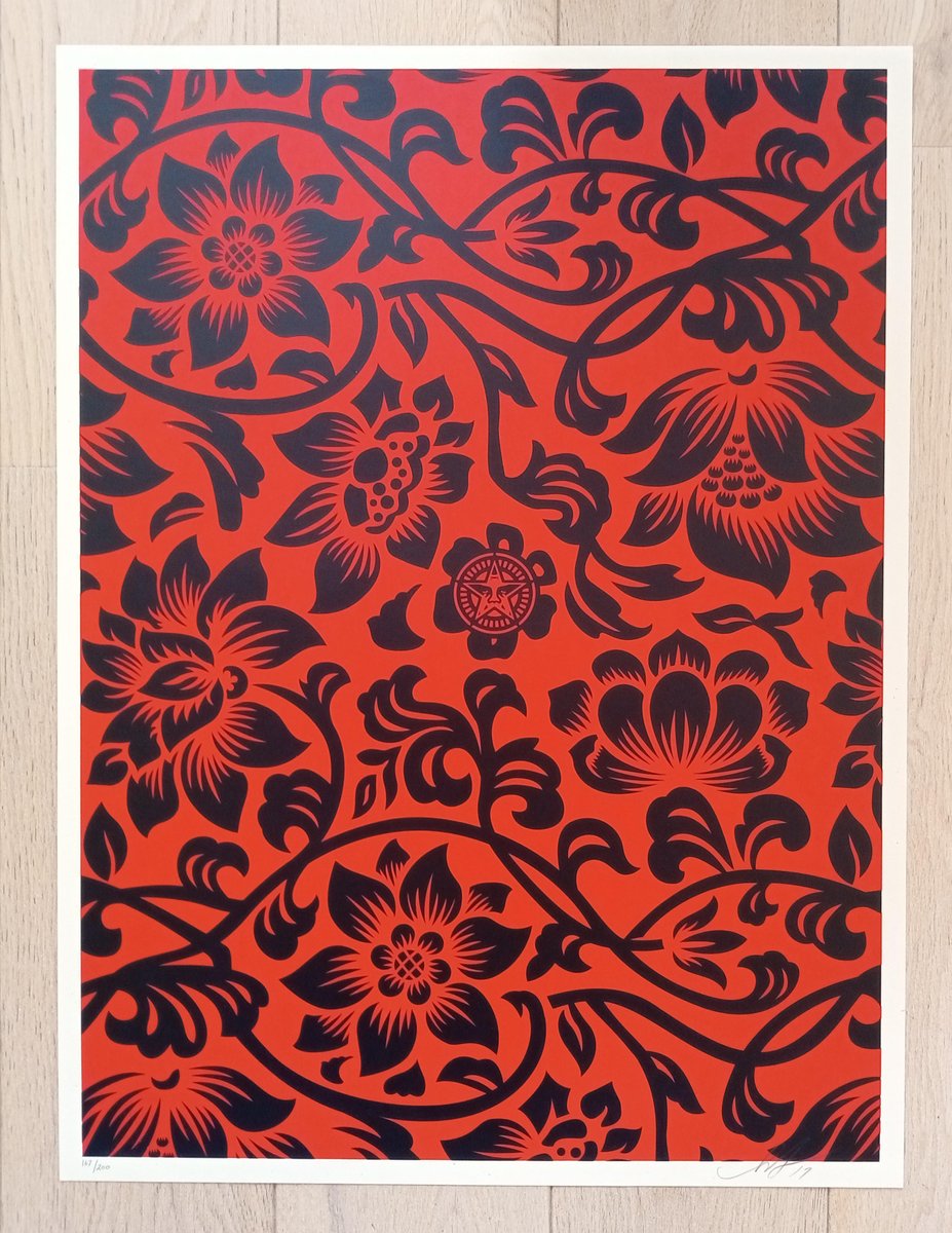 Shepard Fairey (Obey), Floral Takeover, 2017, Screenprint for sale at ...