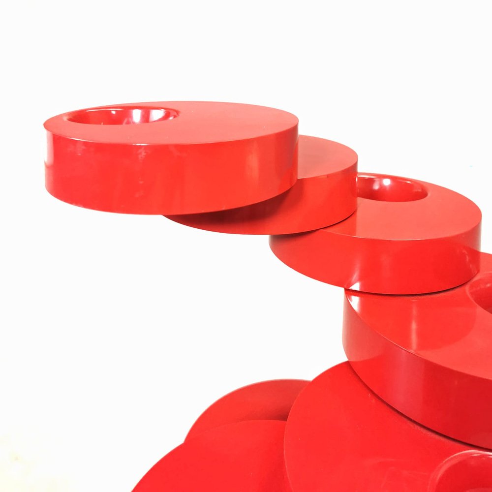 Space Age Pluvium Umbrella Stand in Red Plastic by Giancarlo Piretti ...