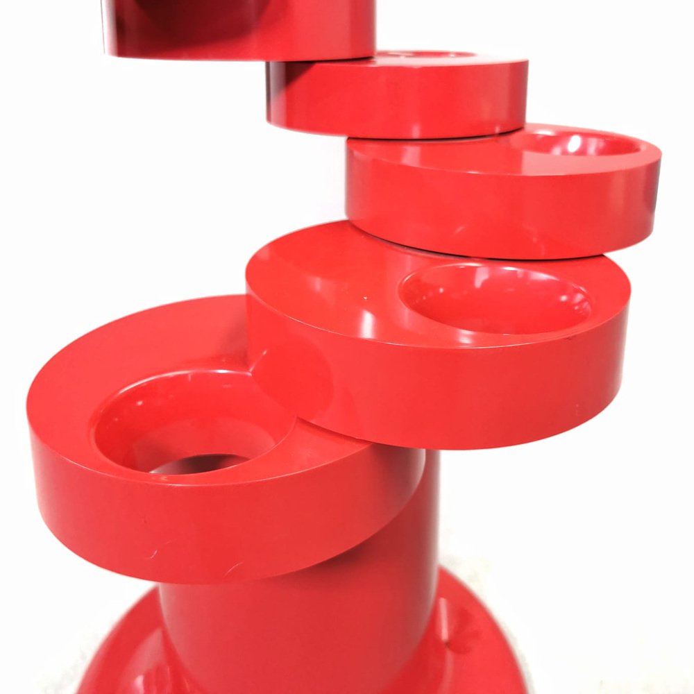 Space Age Pluvium Umbrella Stand in Red Plastic by Giancarlo Piretti ...