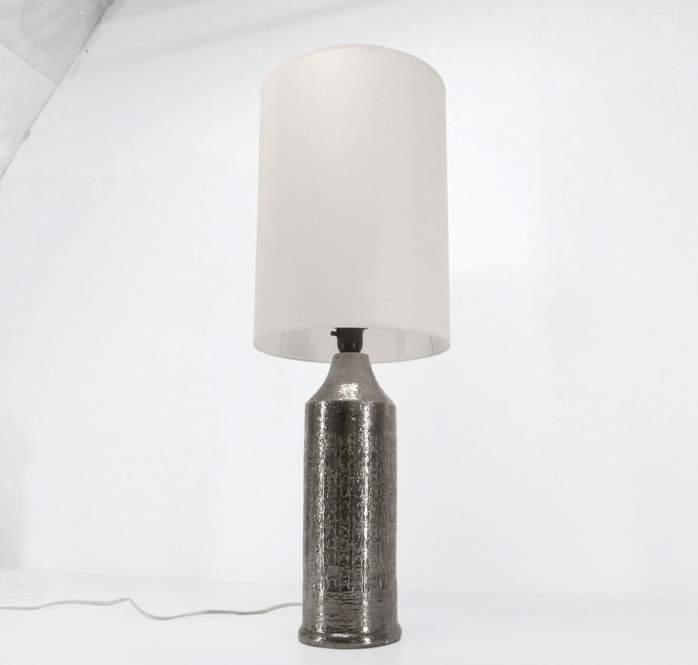Ceramic Silver Enameled Lamp by Bitossi for Bergboms, 1960s for sale at ...