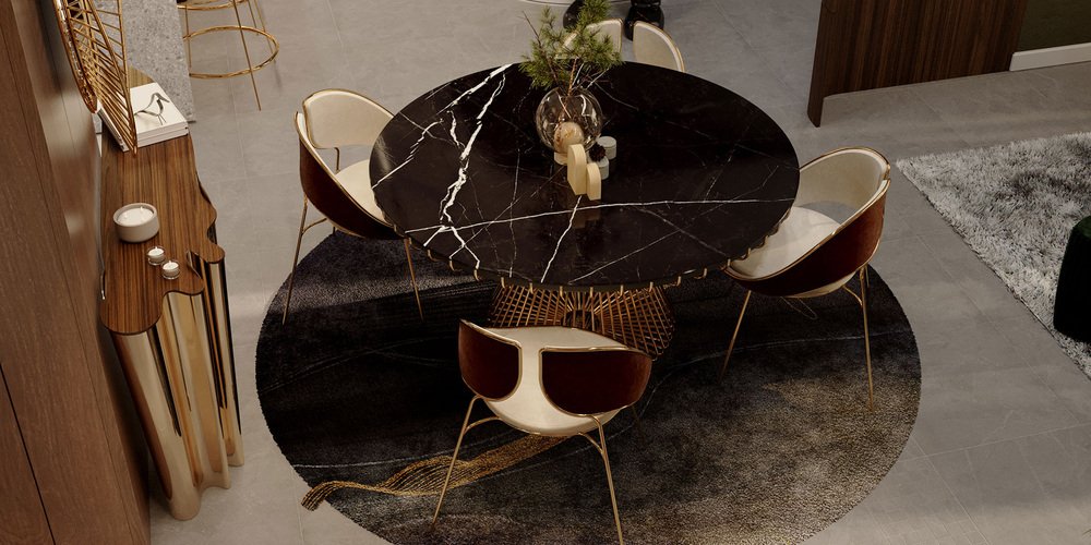 Tesla Dining Table by Alma De Luce for sale at Pamono