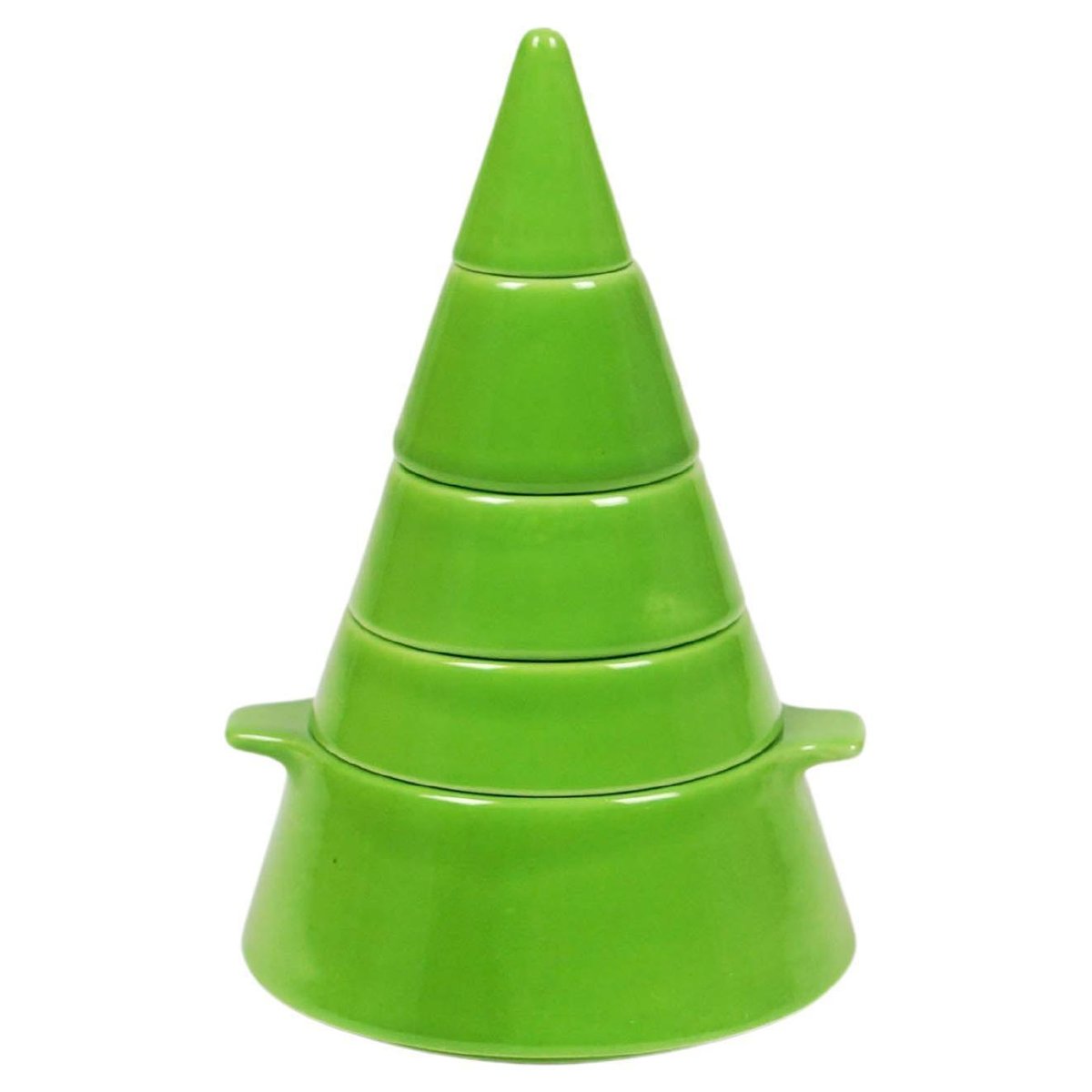 Green Ceramic Stackable Cone Tableware Set by Pierre Cardin for Franco ...