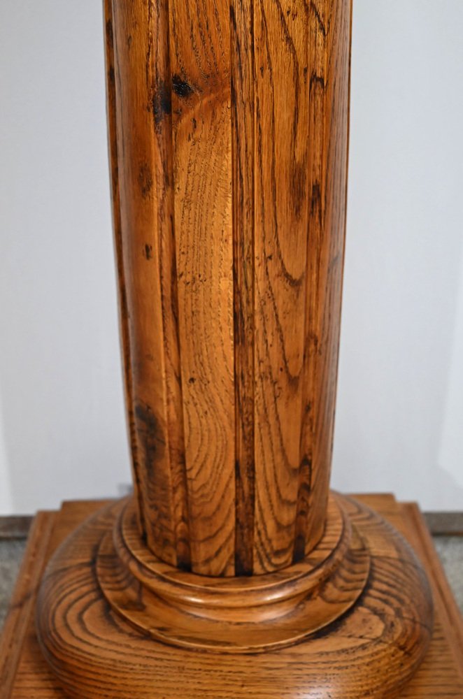 Vintage Column in Oak, 1900 for sale at Pamono
