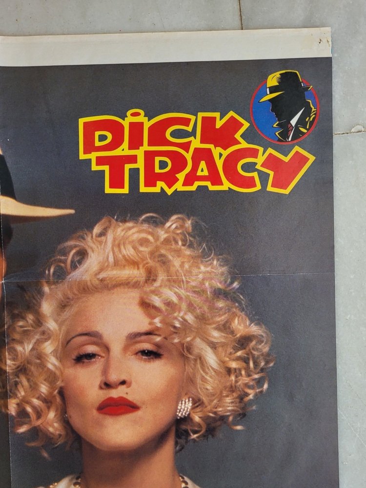 Deutsches Vintage Poster mit Madonna und Warren Beatty von Popcorn ...