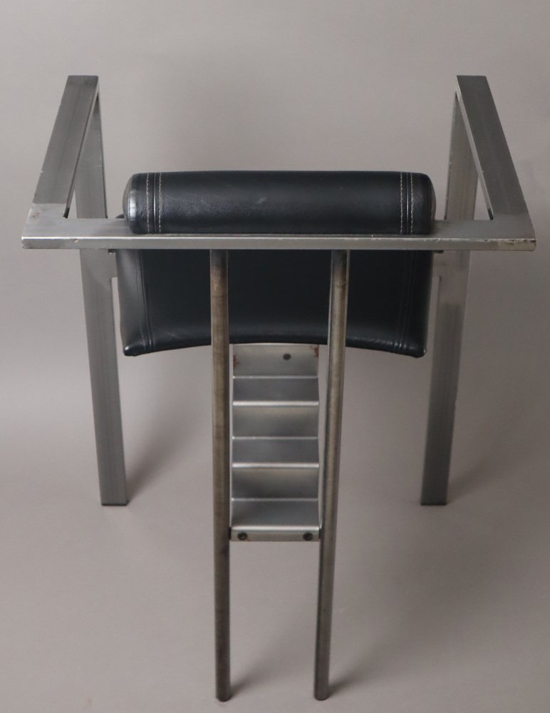 Postmodern Model Trix Chair in Leather and Metal from K.F. Forster for ...