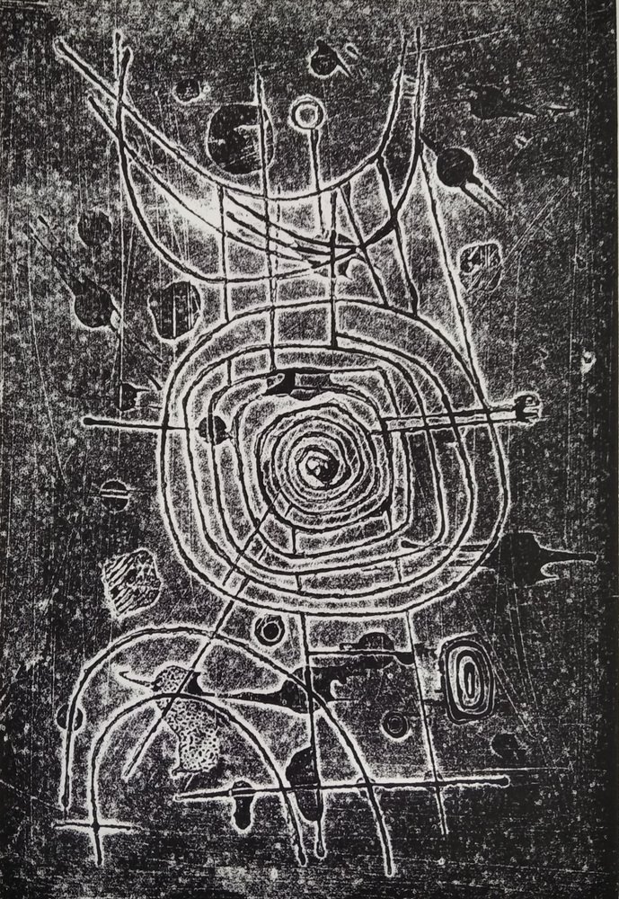 Will Faber, Night Labyrinth, 1974, Linocut for sale at Pamono