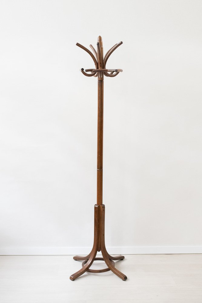 Fir Floor Coat Rack, 1940s for sale at Pamono