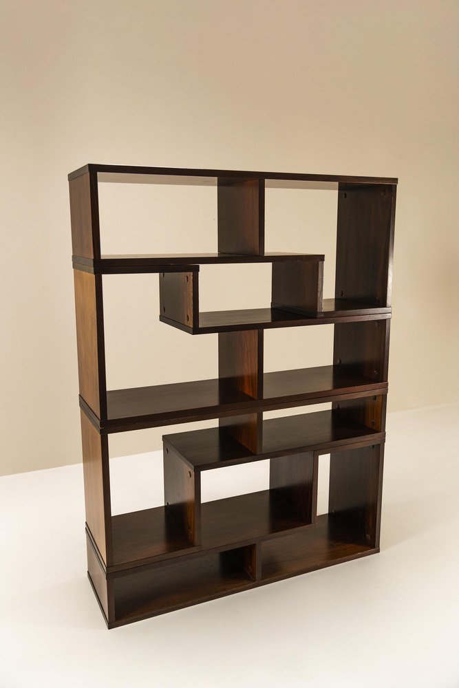 Freistehendes Modulares Wandregal aus Palisander Furnier, Italien ...