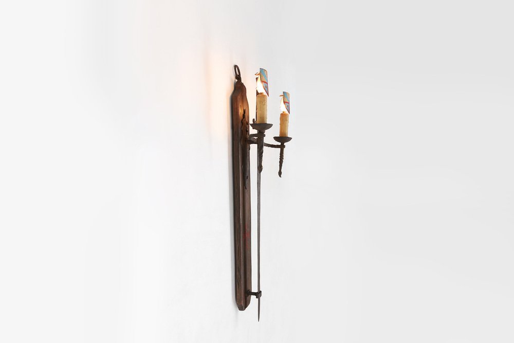 Large Wall Lamp with Sword, 1950s for sale at Pamono