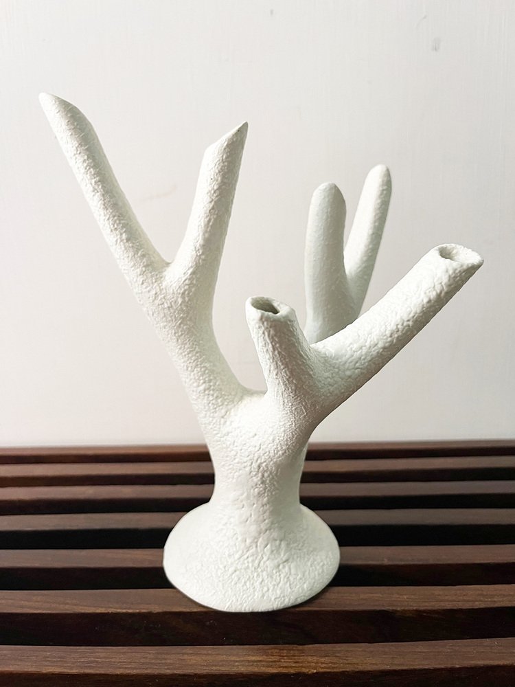 Coral Effect Vase in Ceramic by Guido Andlovitz for Lavina, Italy ...