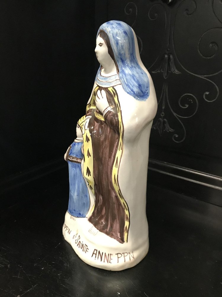 Holy Anne in Faience from Quimper, 1950s for sale at Pamono