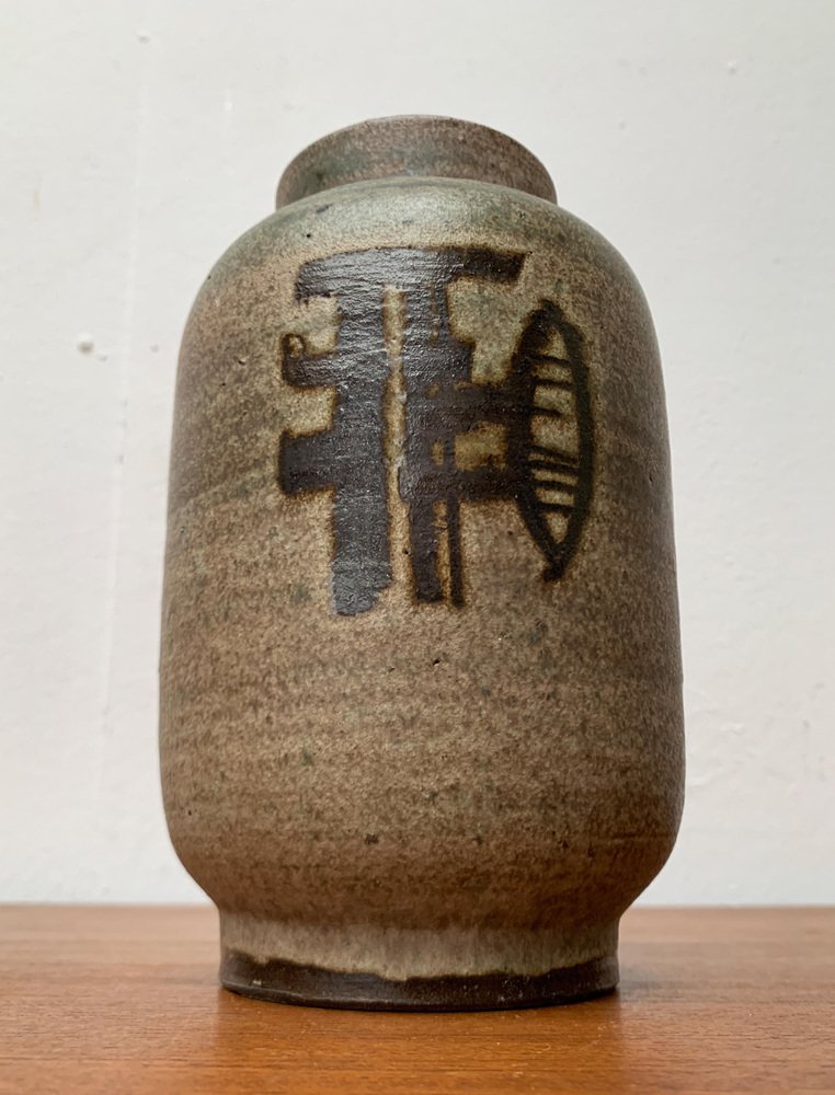 Mid-Century German Studio Pottery Vase by Karl Jüttner, Saalfeld, 1960s ...