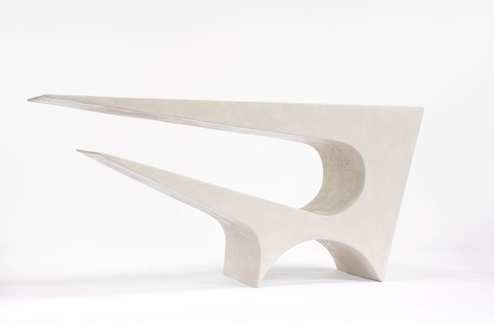 Star Axis Console in Polished Concrete by Neal Aronowitz for sale at Pamono