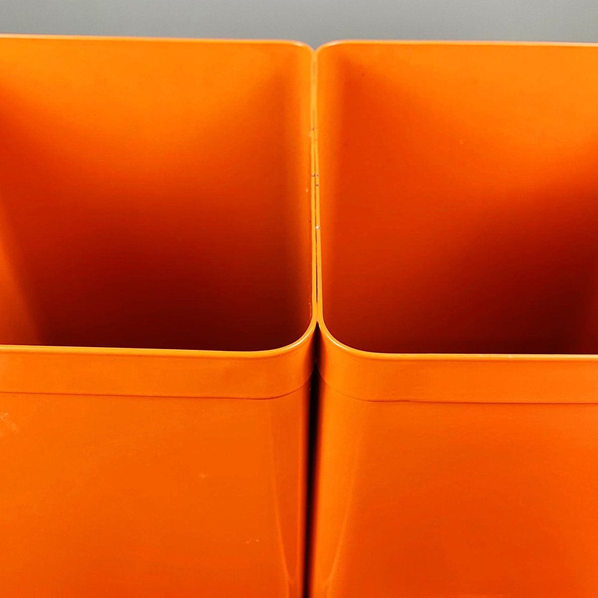 Italian Modern Drawing Roll Holder in Orange Metal Sheet by Neolt ...