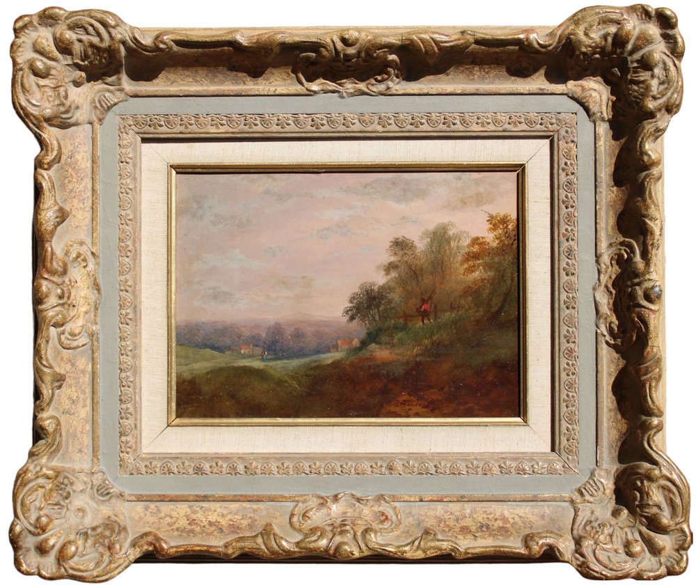 Jean-François Baudoin, French Landscape, Oil on Cardboard for sale at ...