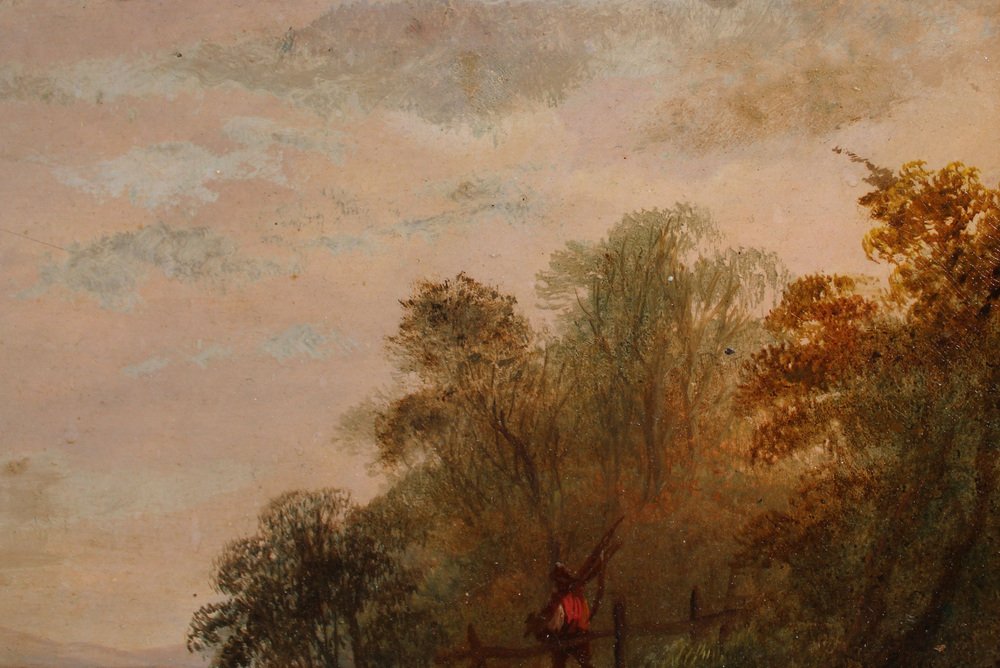 Jean-François Baudoin, French Landscape, Oil on Cardboard for sale at ...