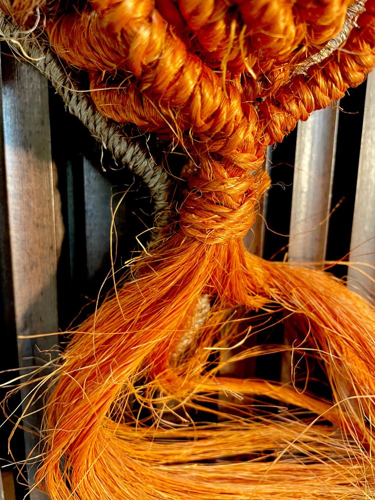 Vintage Spanish Macramé Wall Mask, 1960s for sale at Pamono